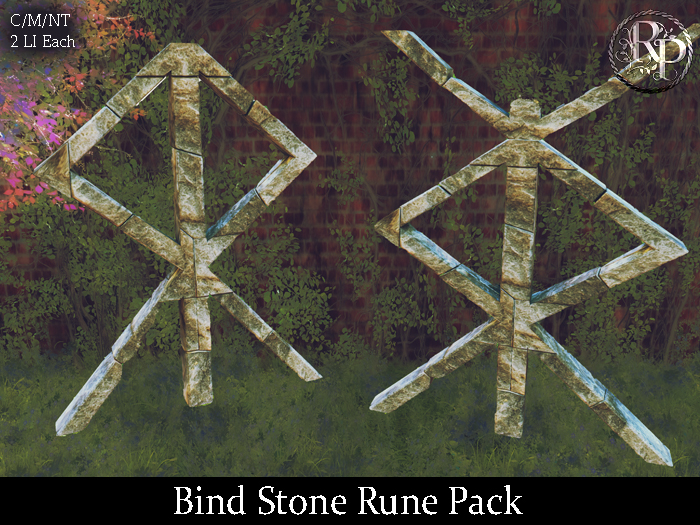 Second Life Marketplace - (RP) Bind Stone Rune Pack